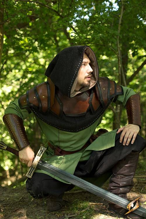 Shoulder Armour & Neck Guard Brązowo-czarny [Brown/Black] | PANCERZ ...